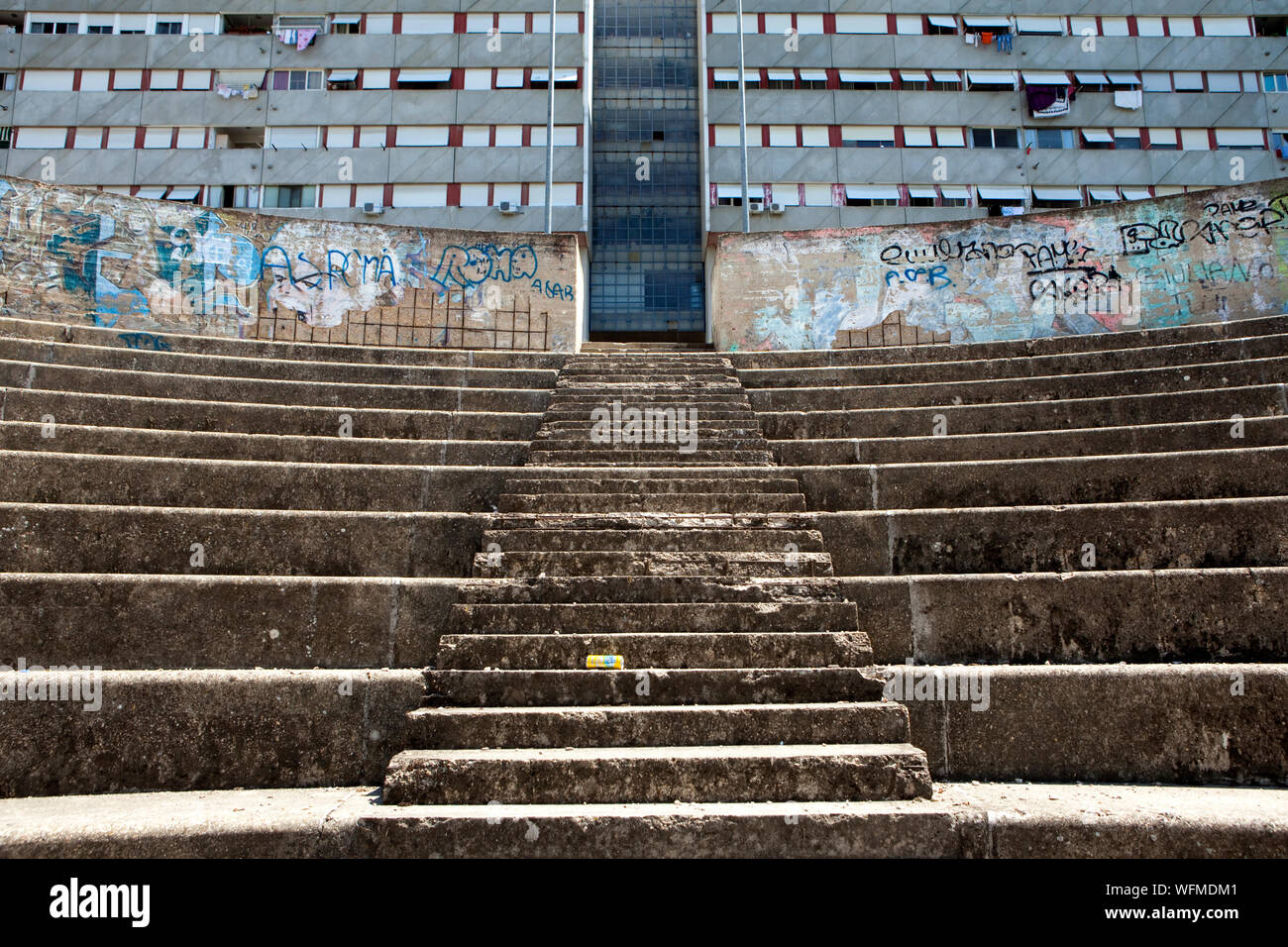 Social housing known as Corviale or Serpentone (snake) on the outskirts ...