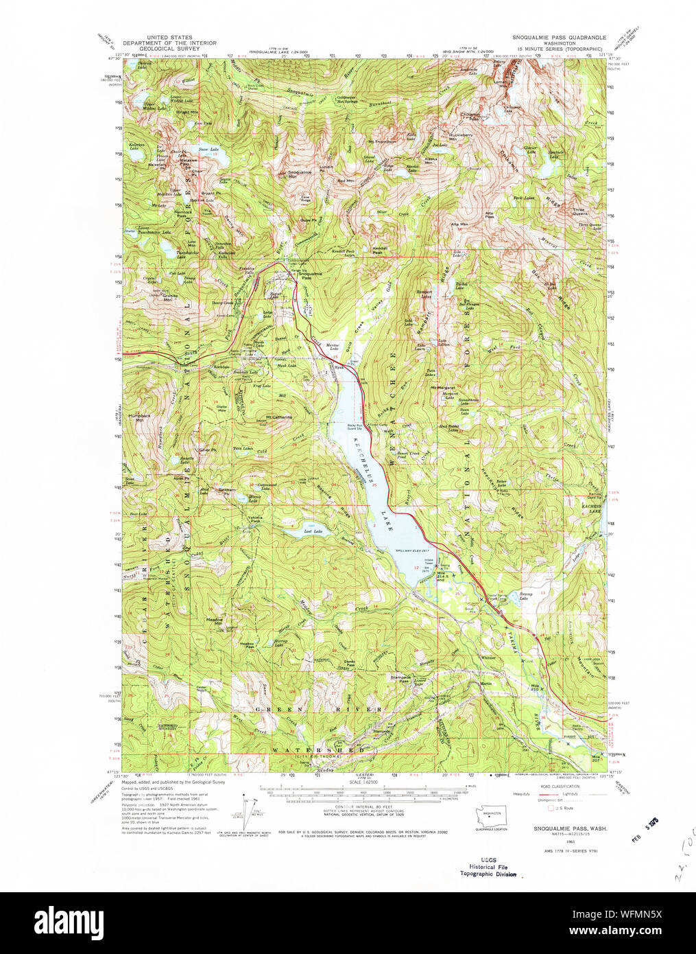 Map of snoqualmie washington hi-res stock photography and images - Alamy