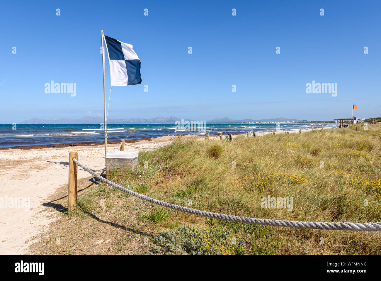 Muro beach (Playa de Muro) located next to the most popular Alcudia ...