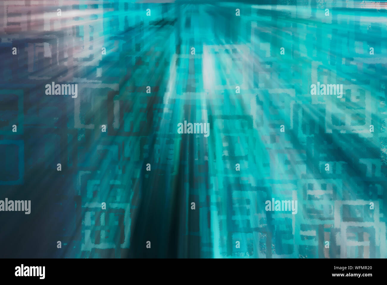 Blue cyber technology background. Innovative concept Stock Photo - Alamy