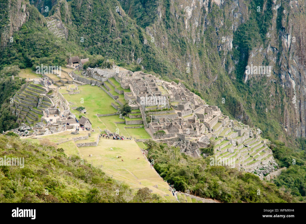Machu picchu aerial view hi-res stock photography and images - Alamy