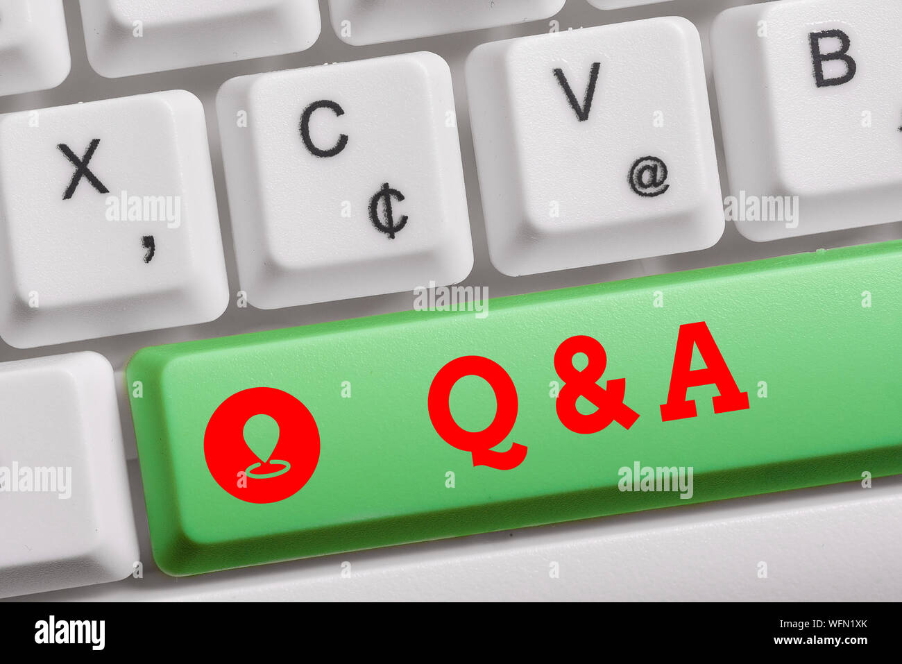 Conceptual hand writing showing Q And A. Concept meaning defined as ...