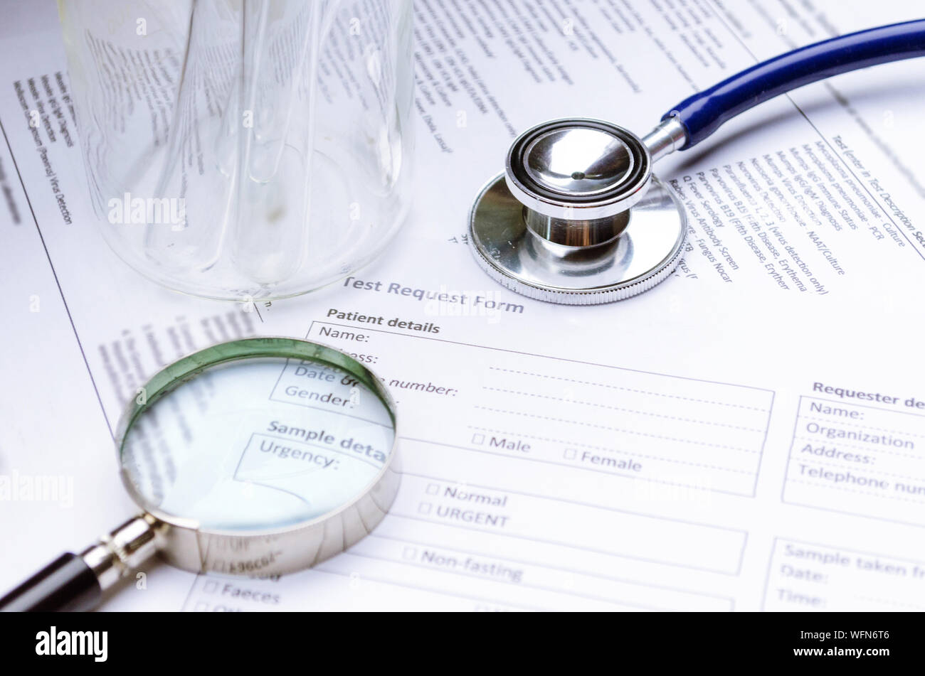Hospital Magnifying Glass High Resolution Stock Photography and Images ...