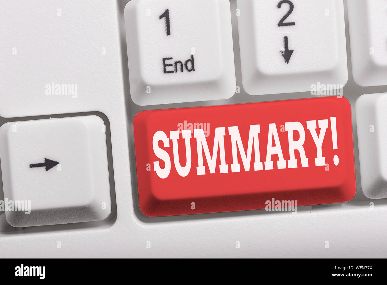 Writing note showing Summary. Business concept for brief statement or ...