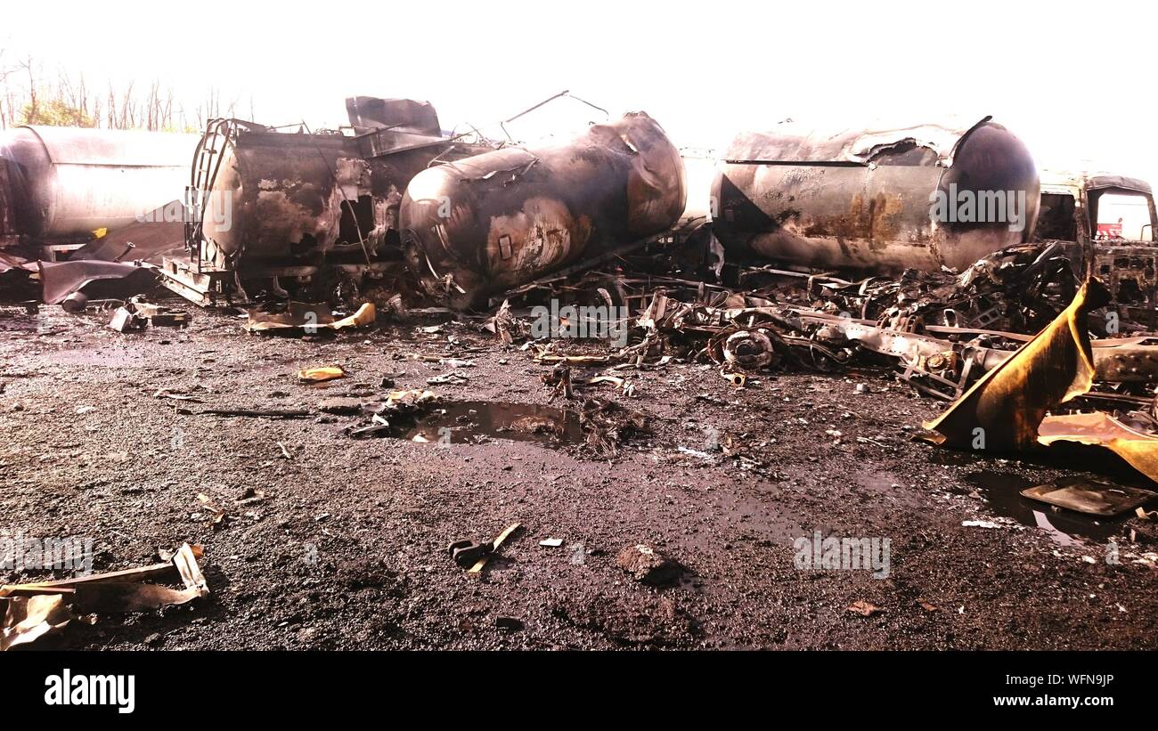 Broken tank hi-res stock photography and images - Alamy