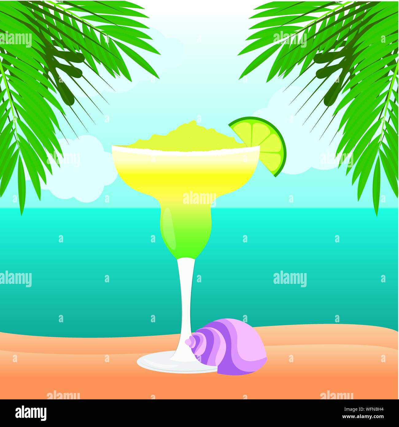 abstract delicious cocktail on a special background, vector ...