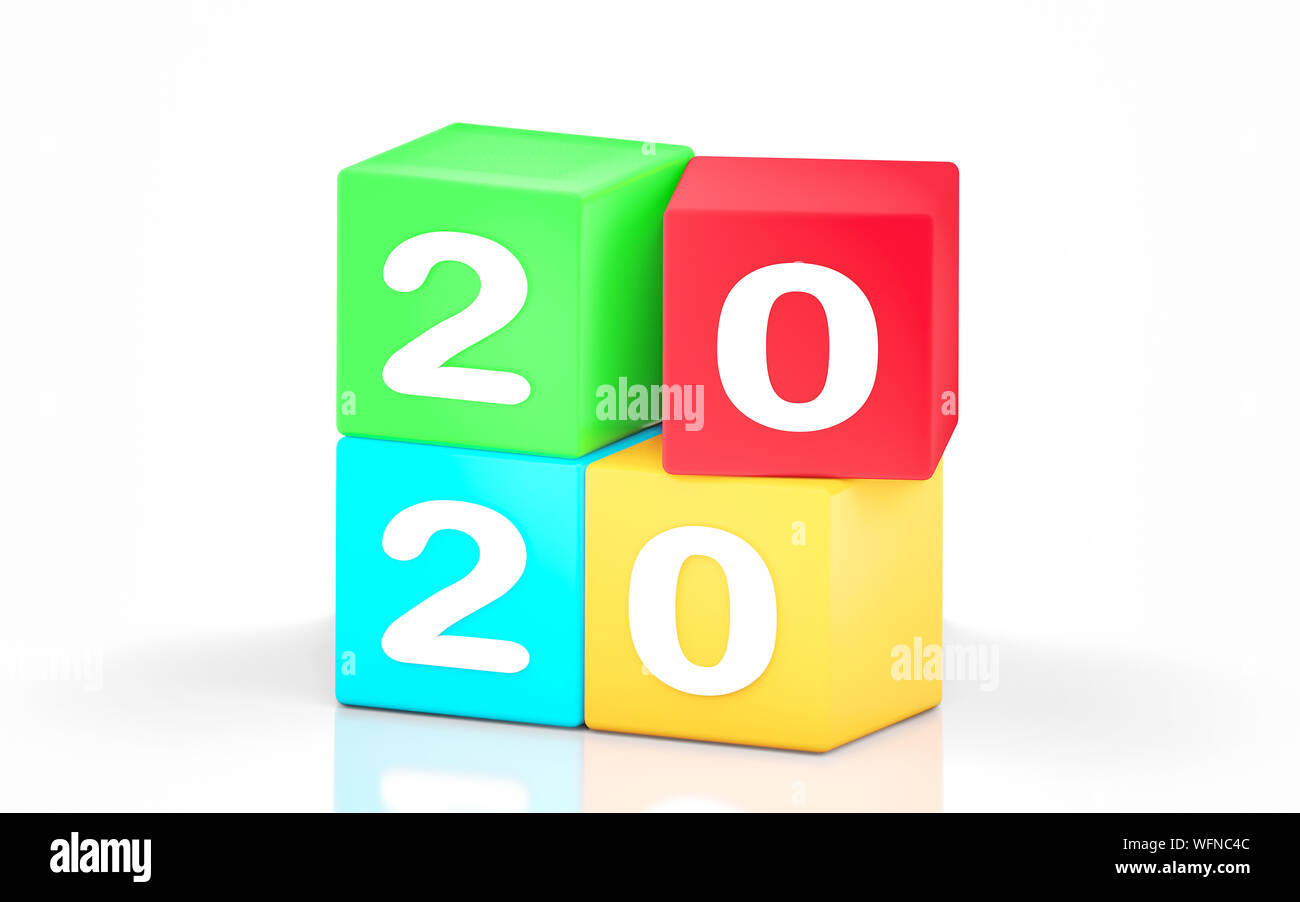 Happy new year modern Cut Out Stock Images & Pictures - Alamy