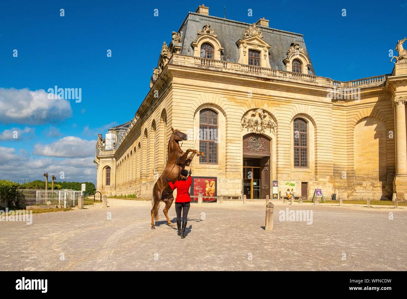 France, Oise, Chantilly, Chateau de Chantilly, the Grandes Ecuries ...