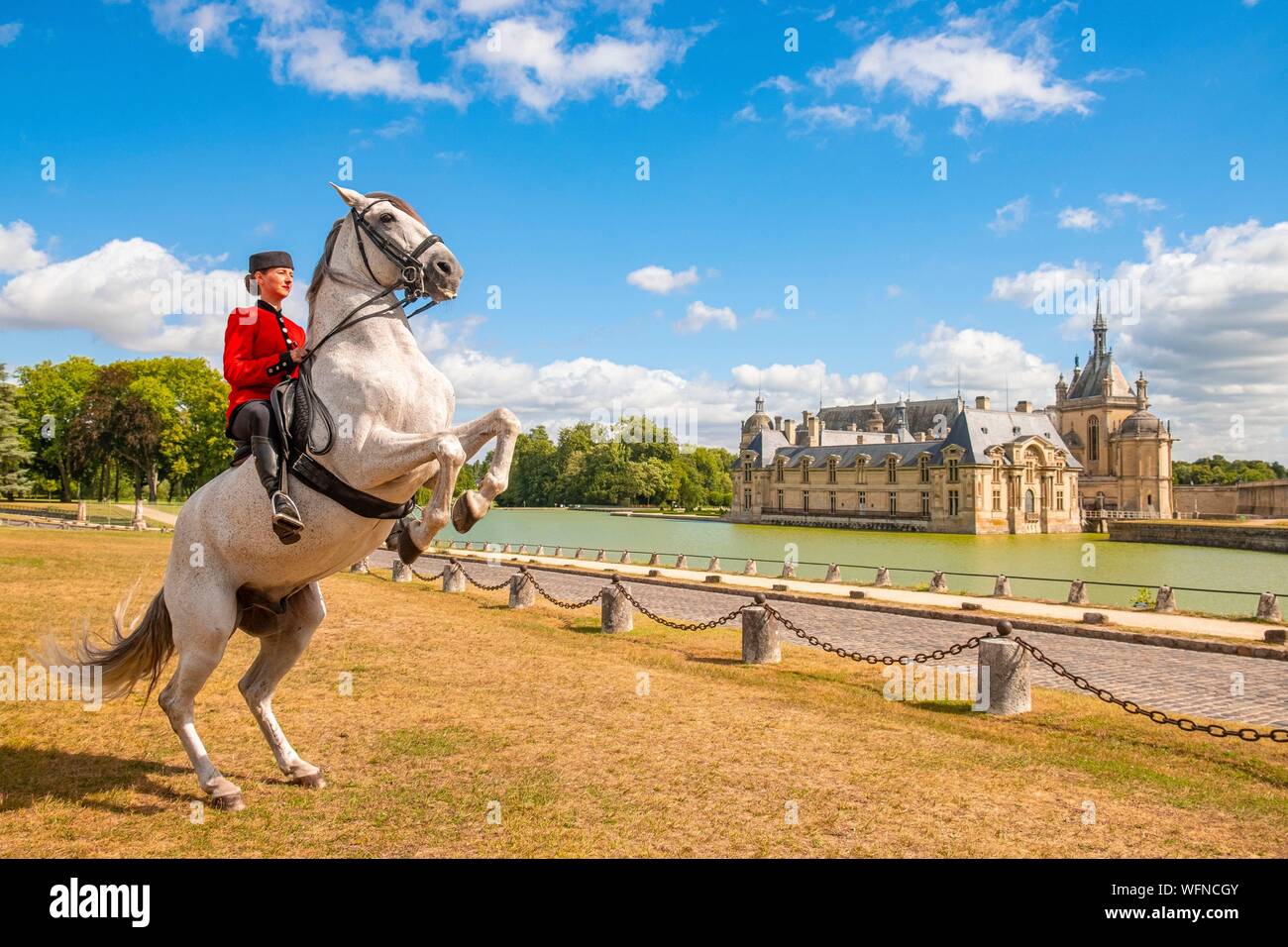 France, Oise, Chantilly, Chateau de Chantilly, the Grandes Ecuries ...