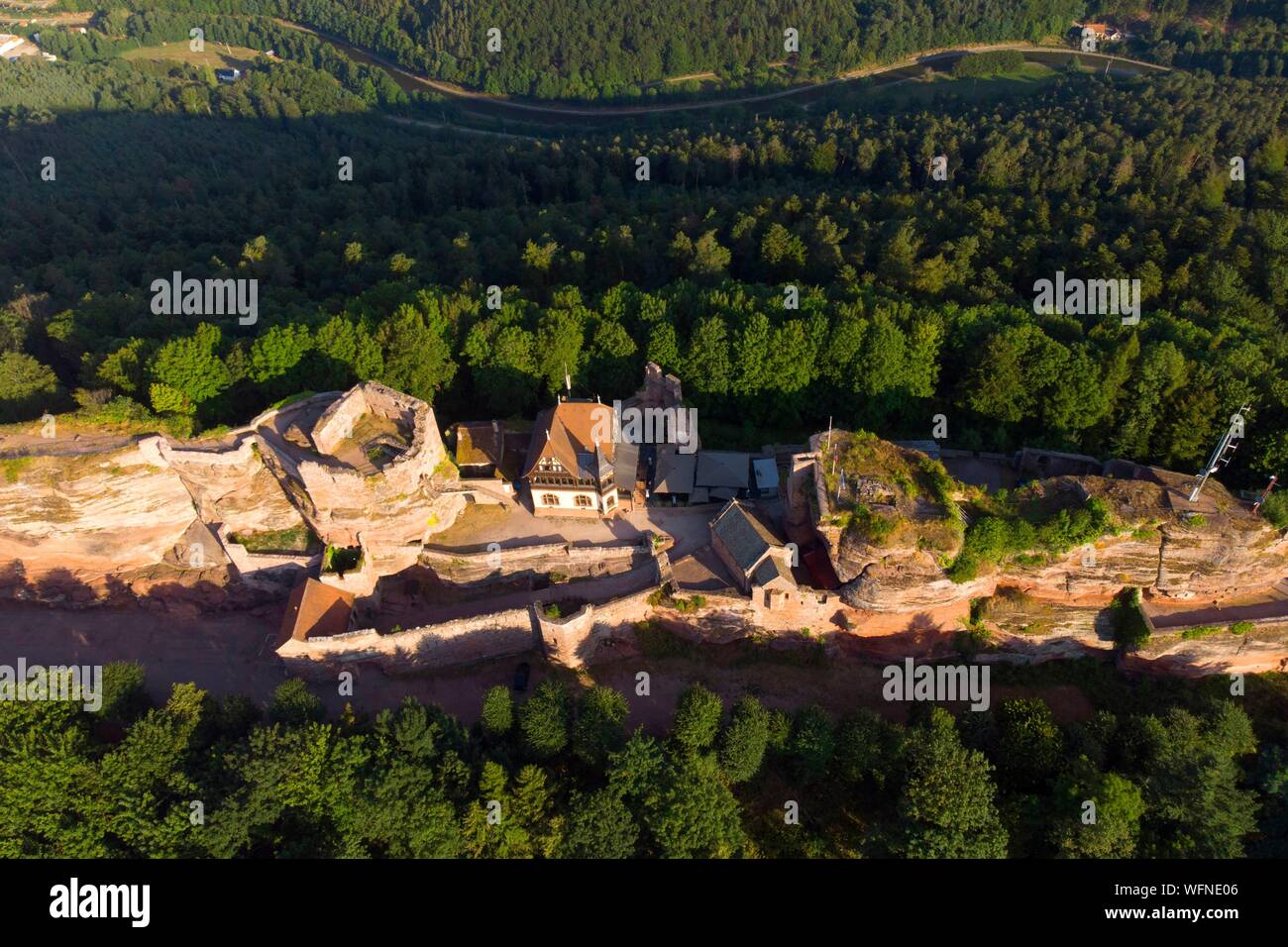 France, Bas Rhin, Saverne, Haut Barr castle dated 11th to 14th century ...