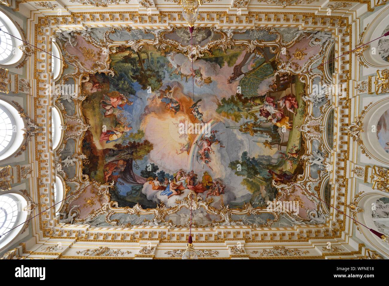Nymphenburg castle ceiling hi-res stock photography and images - Alamy