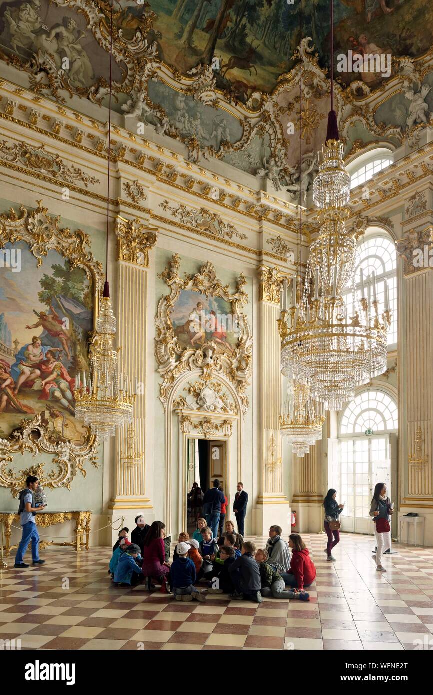 Germany, Bavaria, Munich, Nymphenburg Castle of Baroque Style, the ...