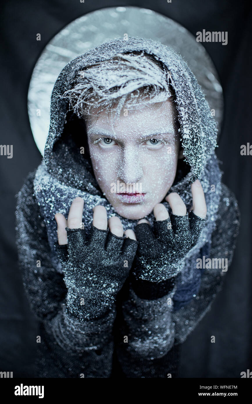 He covered his face hi-res stock photography and images - Alamy