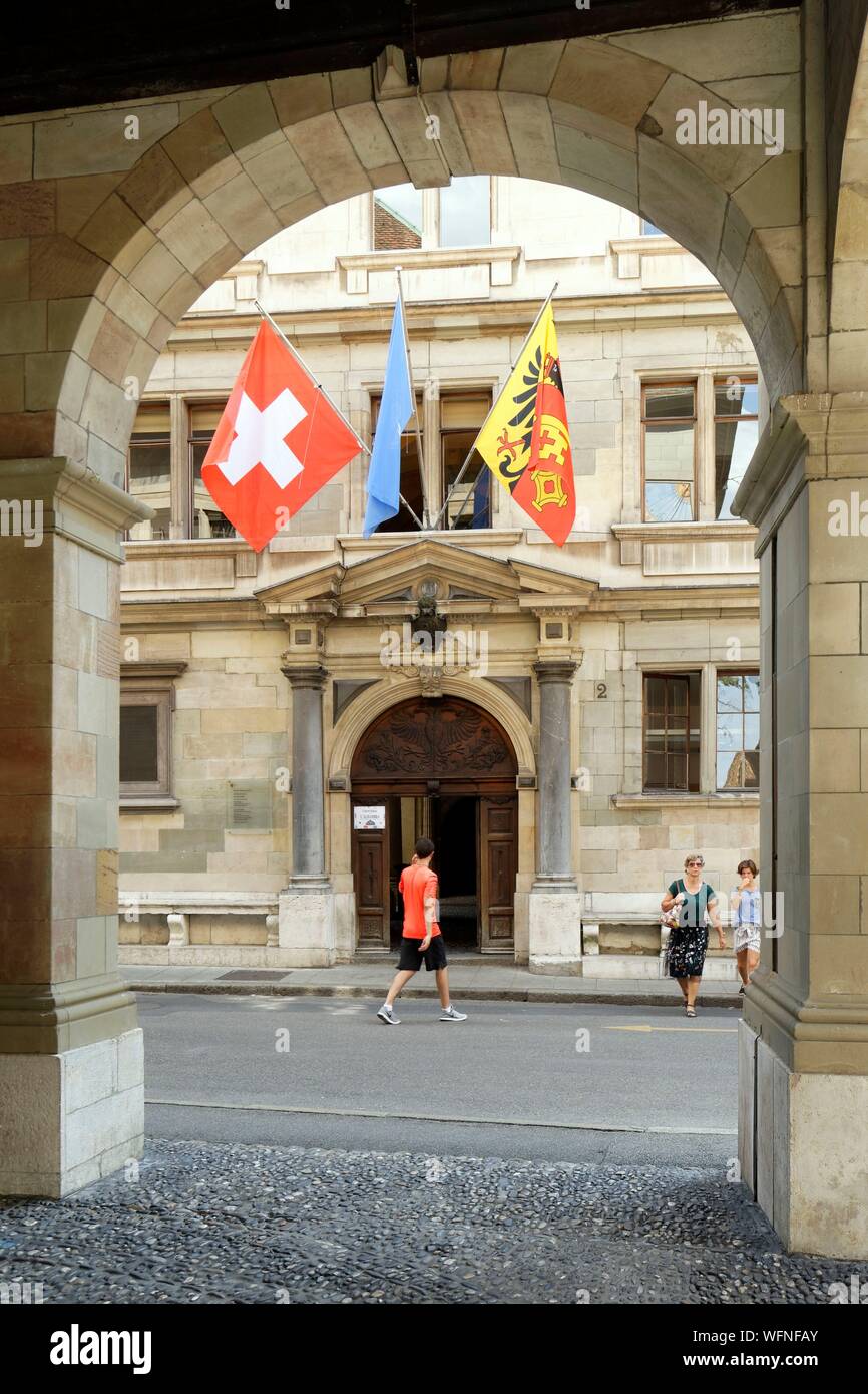 Switzerland, Geneva, old city, city hall Stock Photo - Alamy