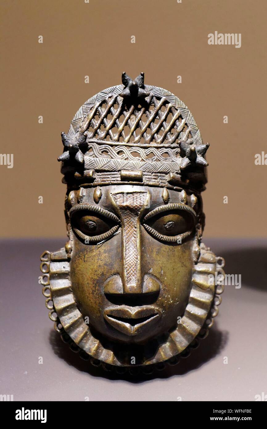 Switzerland, Geneva, MEG, Museum of ethnography of Geneva, Belt mask ...