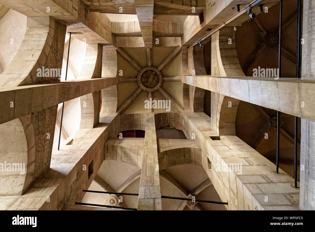 Switzerland, Geneva, old city, city hall, the cavalier ramp of the Town ...
