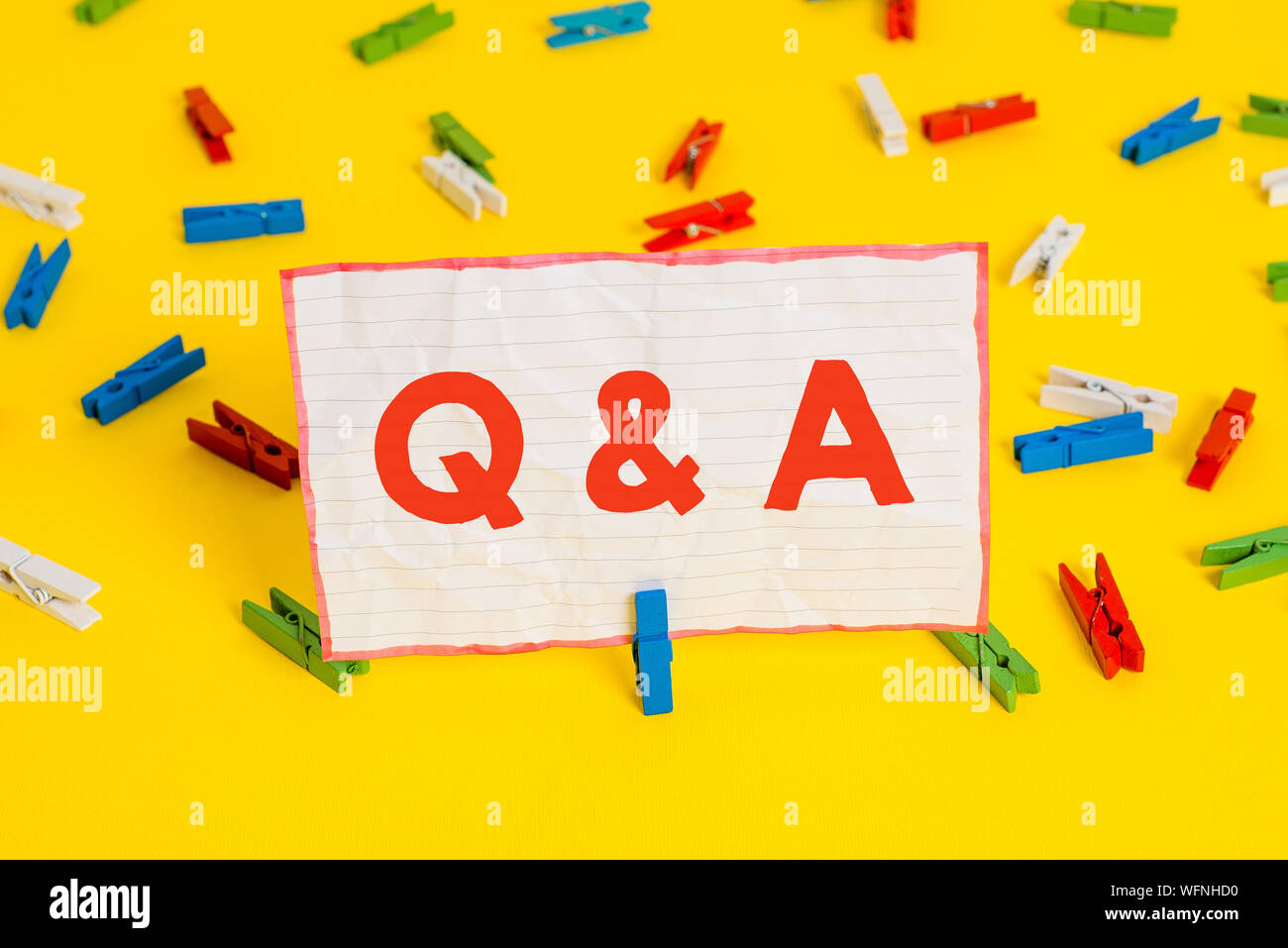 Conceptual hand writing showing Q And A. Concept meaning defined as ...