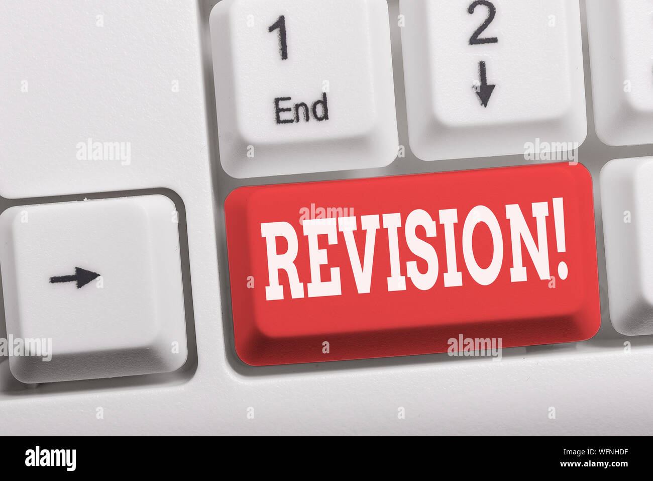Writing note showing Revision. Business concept for action of revising ...