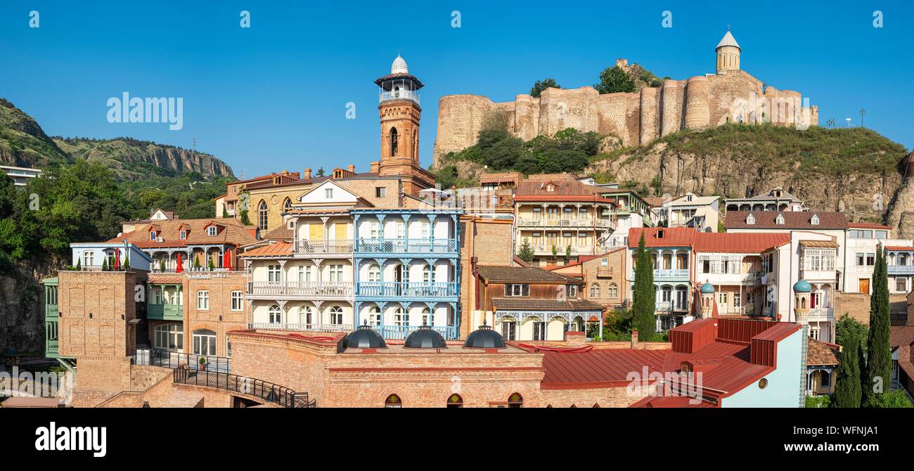 Georgia, Tbilisi, Old Tbilisi or Dzveli Kalaki, Abanotubani district or ...