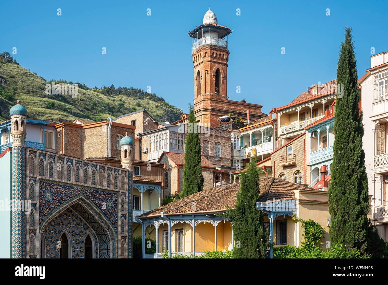 Georgia, Tbilisi, Old Tbilisi or Dzveli Kalaki, Abanotubani district or ...
