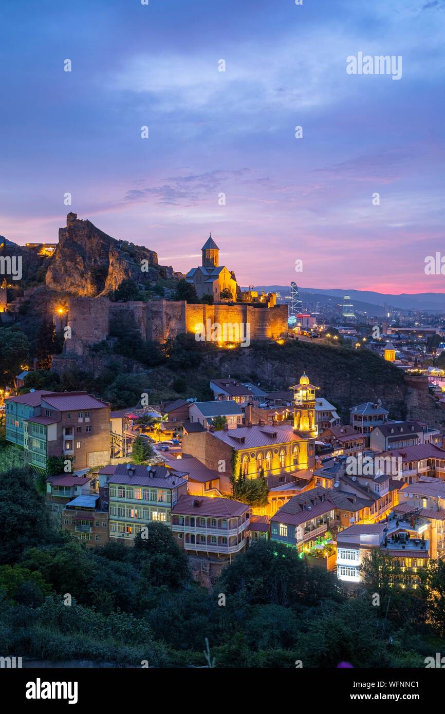 Georgia, Tbilisi, Old Tbilisi or Dzveli Kalaki, Abanotubani district or ...
