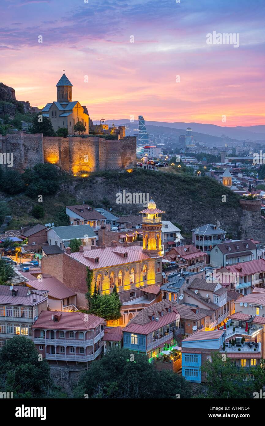 Georgia, Tbilisi, Old Tbilisi or Dzveli Kalaki, Abanotubani district or ...