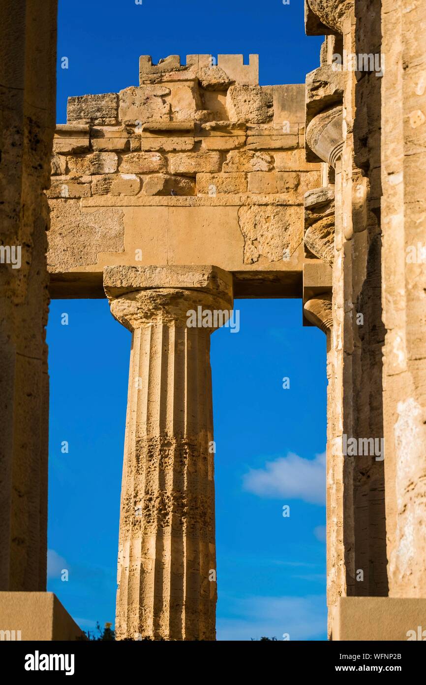 Italy, Sicily, Castelvetrano, ancient city of Selinonte, founded by ...