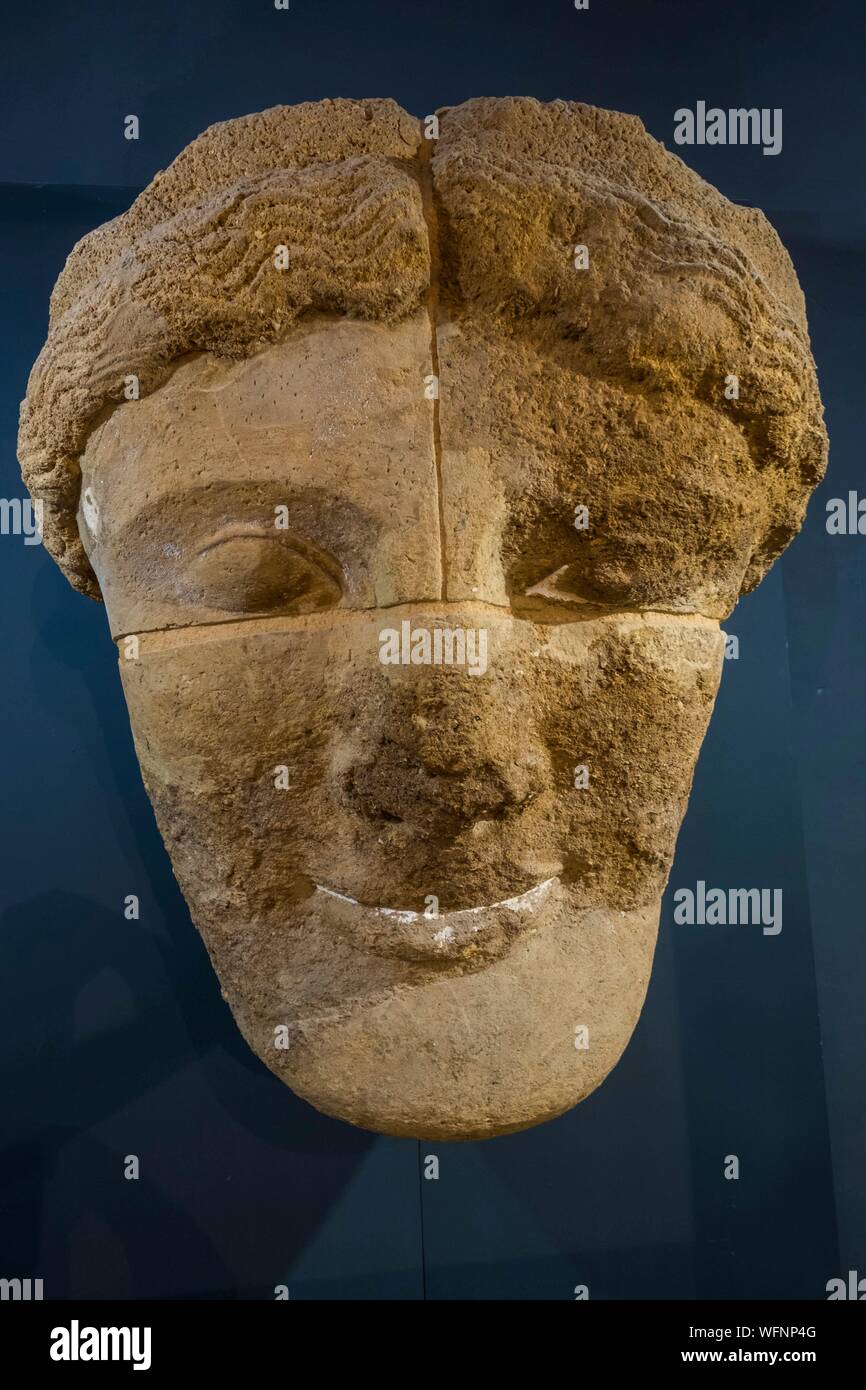 Italy, Sicily, Agrigente, San Nicola archeological museum, above the ...
