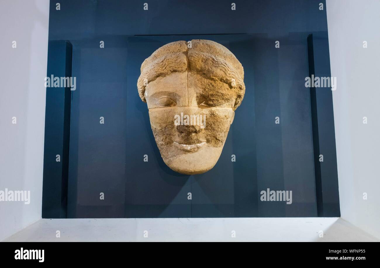 Italy, Sicily, Agrigente, San Nicola archeological museum, above the ...