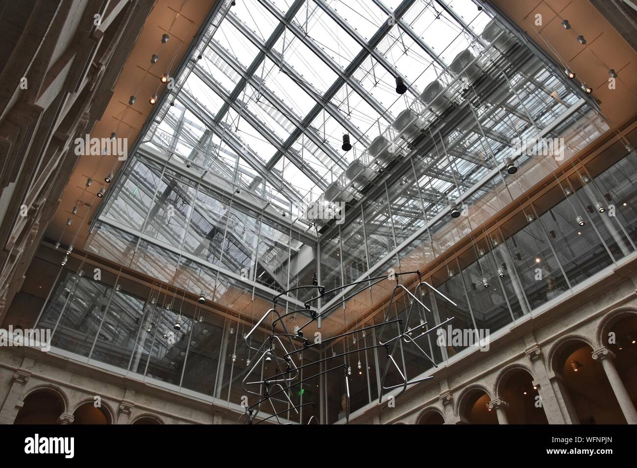 A view of the Harvard Museums in Harvard Square, Cambridge ...