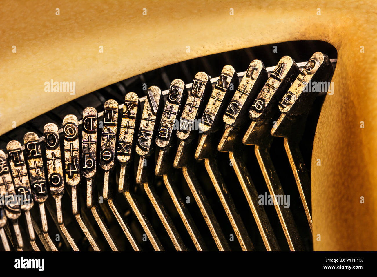 Manual Typewriter Keys Stock Photo - Alamy