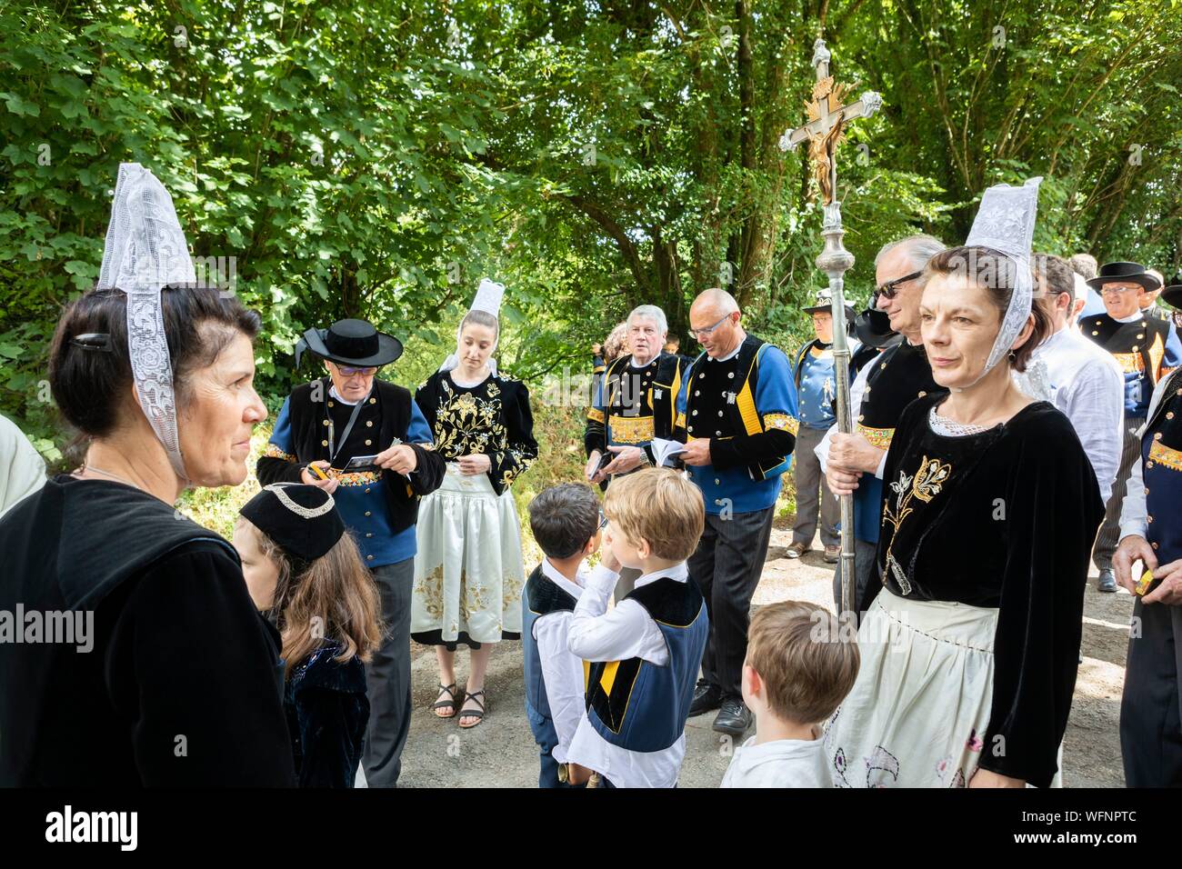 France, Finistere, Locronan, Huge Tromenie in Locronan one of the most ...