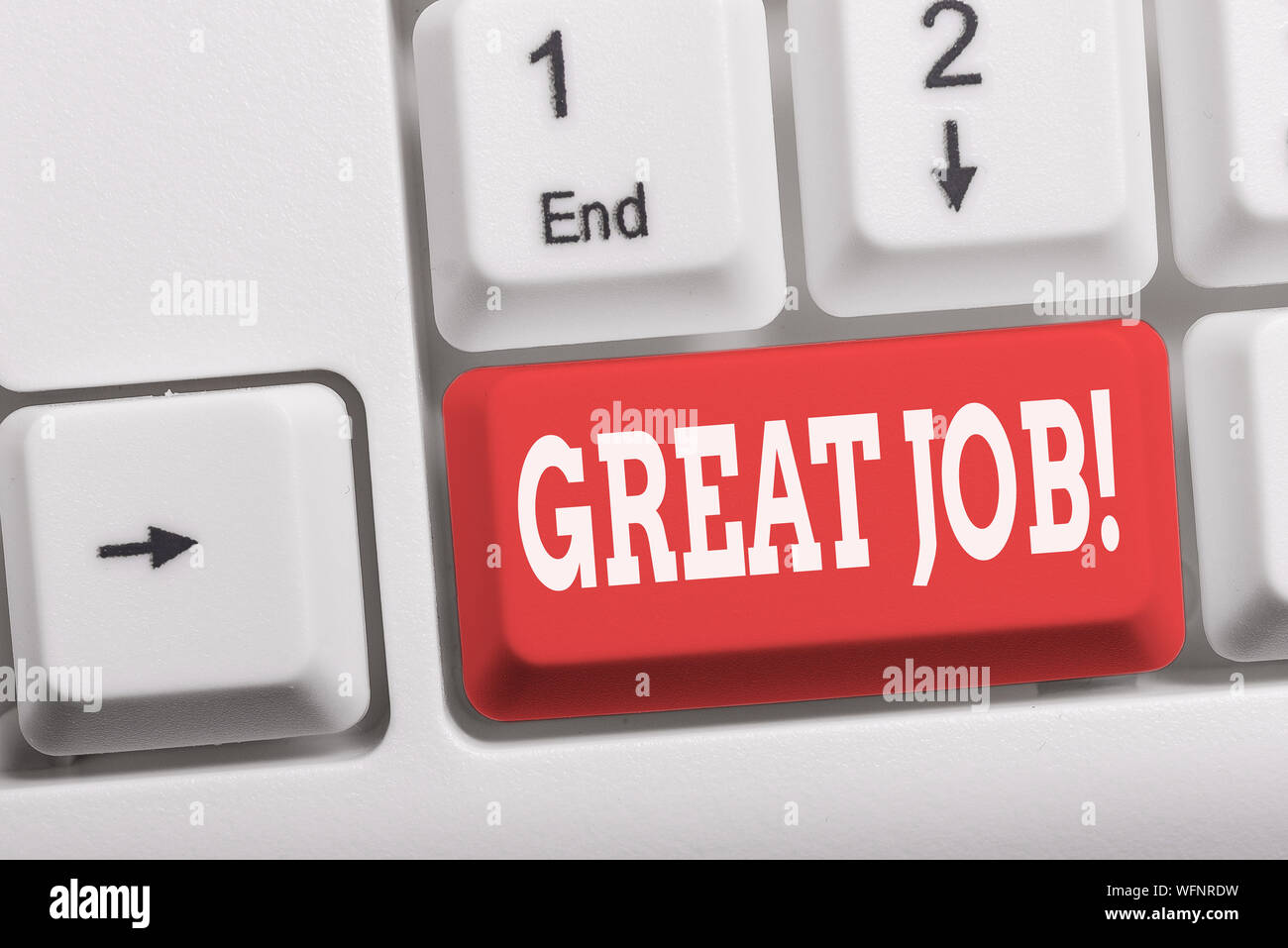 Writing note showing Great Job. Business concept for used praising ...