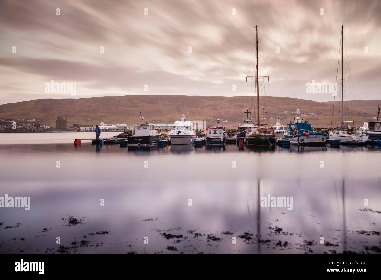 United Kingdom, Scotland, Shetland Islands, Mainland, Scalloway ...