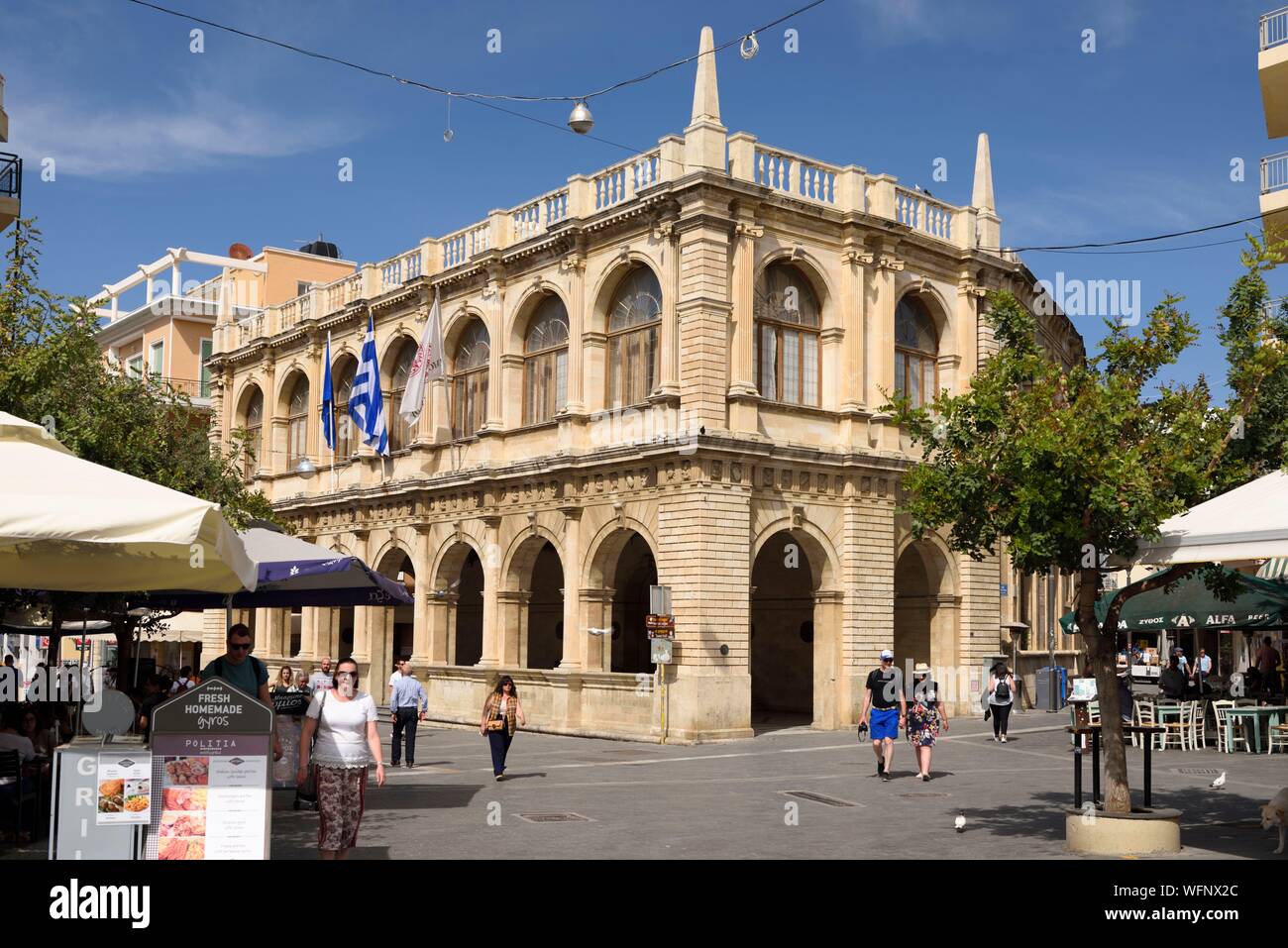Greece, Crete, Heraklion, city hall Stock Photo - Alamy