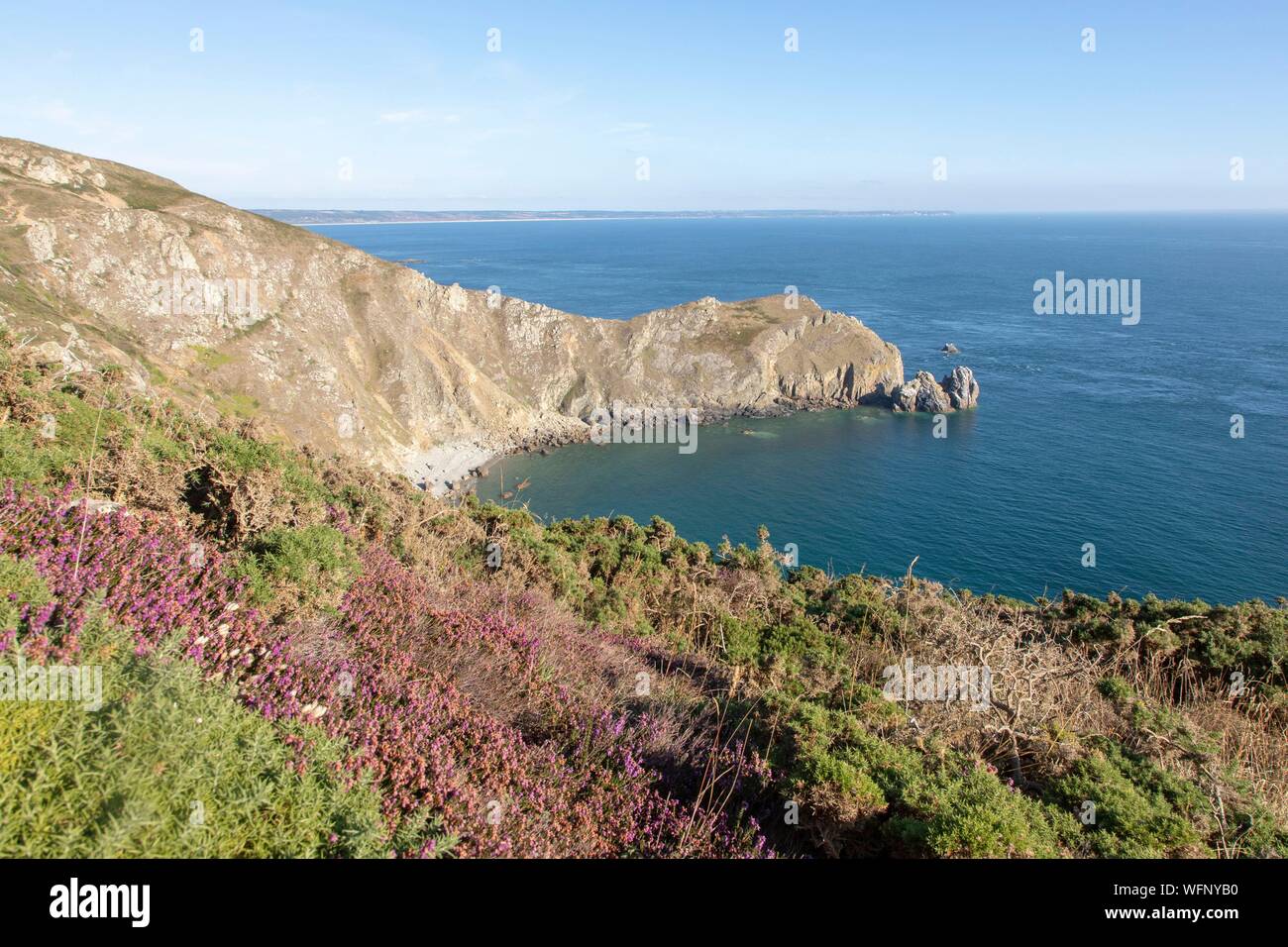 France, Manche, Cotentin, Cap de la Hague, Jobourg, Nez de Jobourg and ...