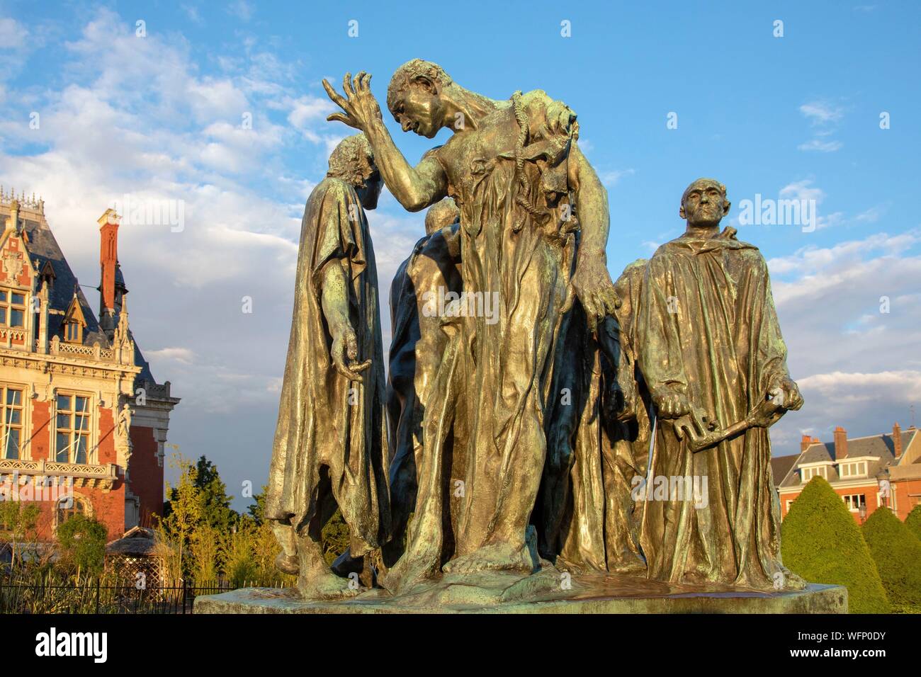 France, Pas de Calais, Calais, Monument to the Burghers of Calais ...