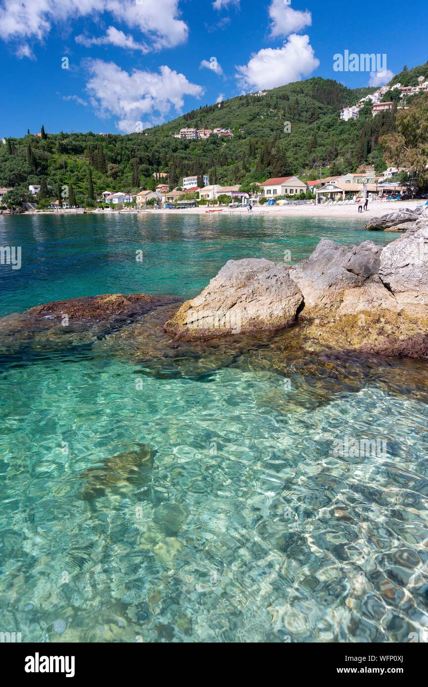 Greece, Ionian Islands, Corfu, Kalami Stock Photo - Alamy