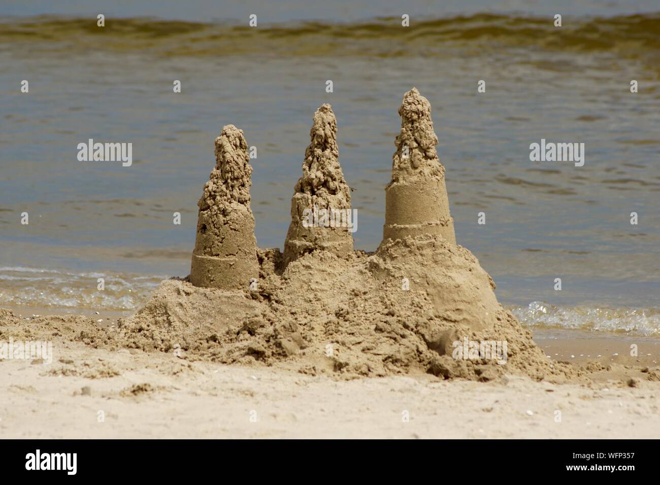 Sand sculptures at the beach hi-res stock photography and images - Alamy