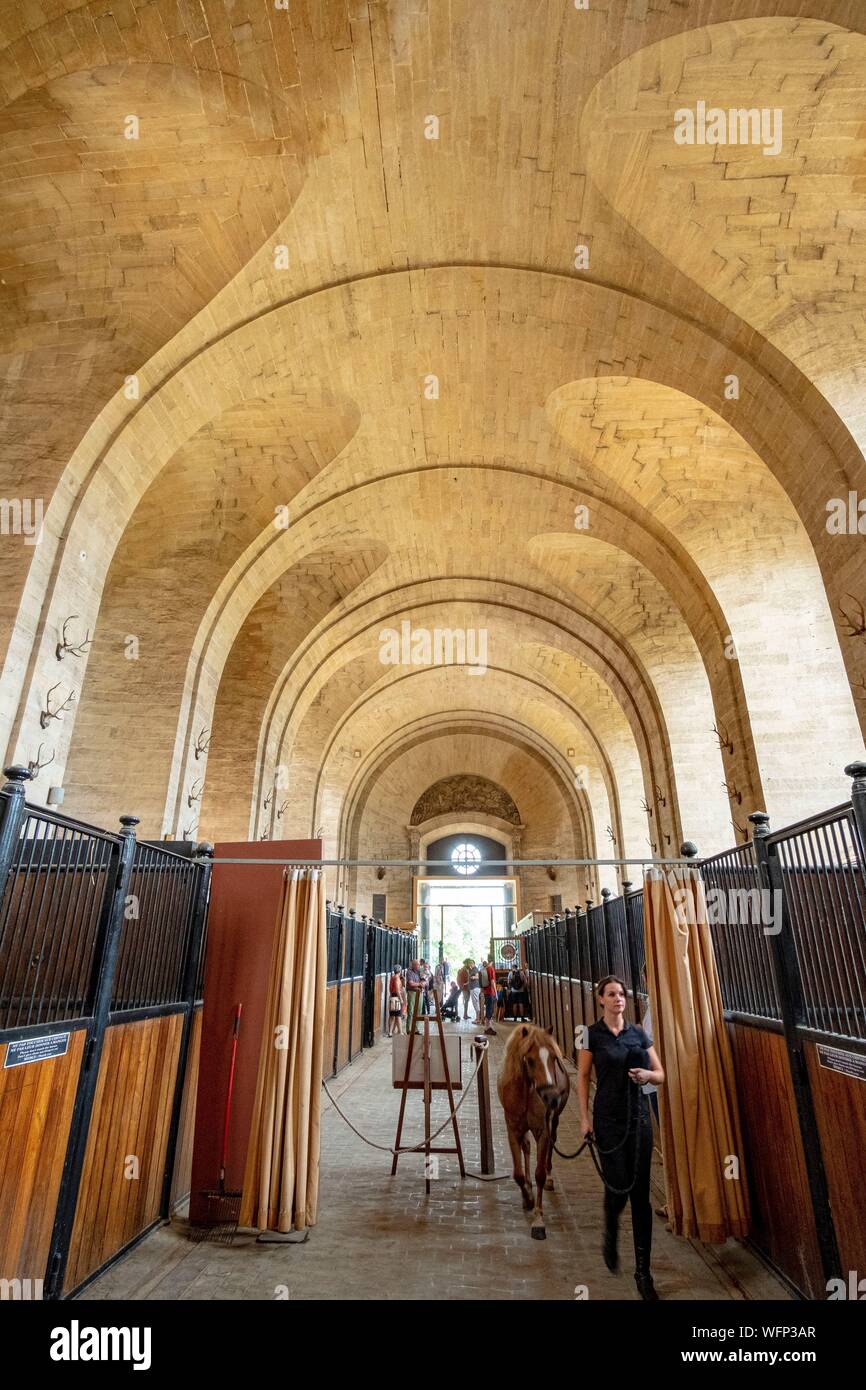 France, Oise, Chantilly, Chantilly Castle, the Great Stables Stock ...