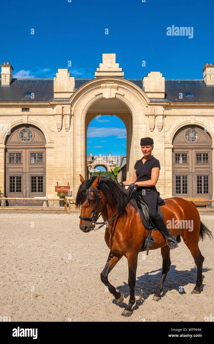 France, Oise, Chantilly, Chantilly Castle, Sophie Bienaimé, Equestrian ...