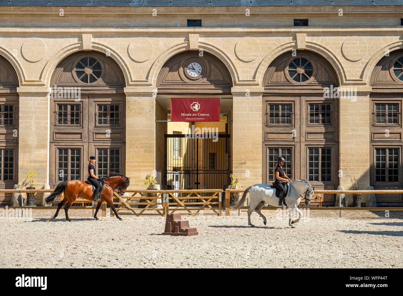 France, Oise, Chantilly, Chantilly Castle, the Great Stables, training ...