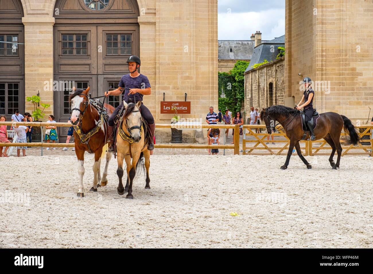 France, Oise, Chantilly, Chantilly Castle, the Great Stables, show of ...