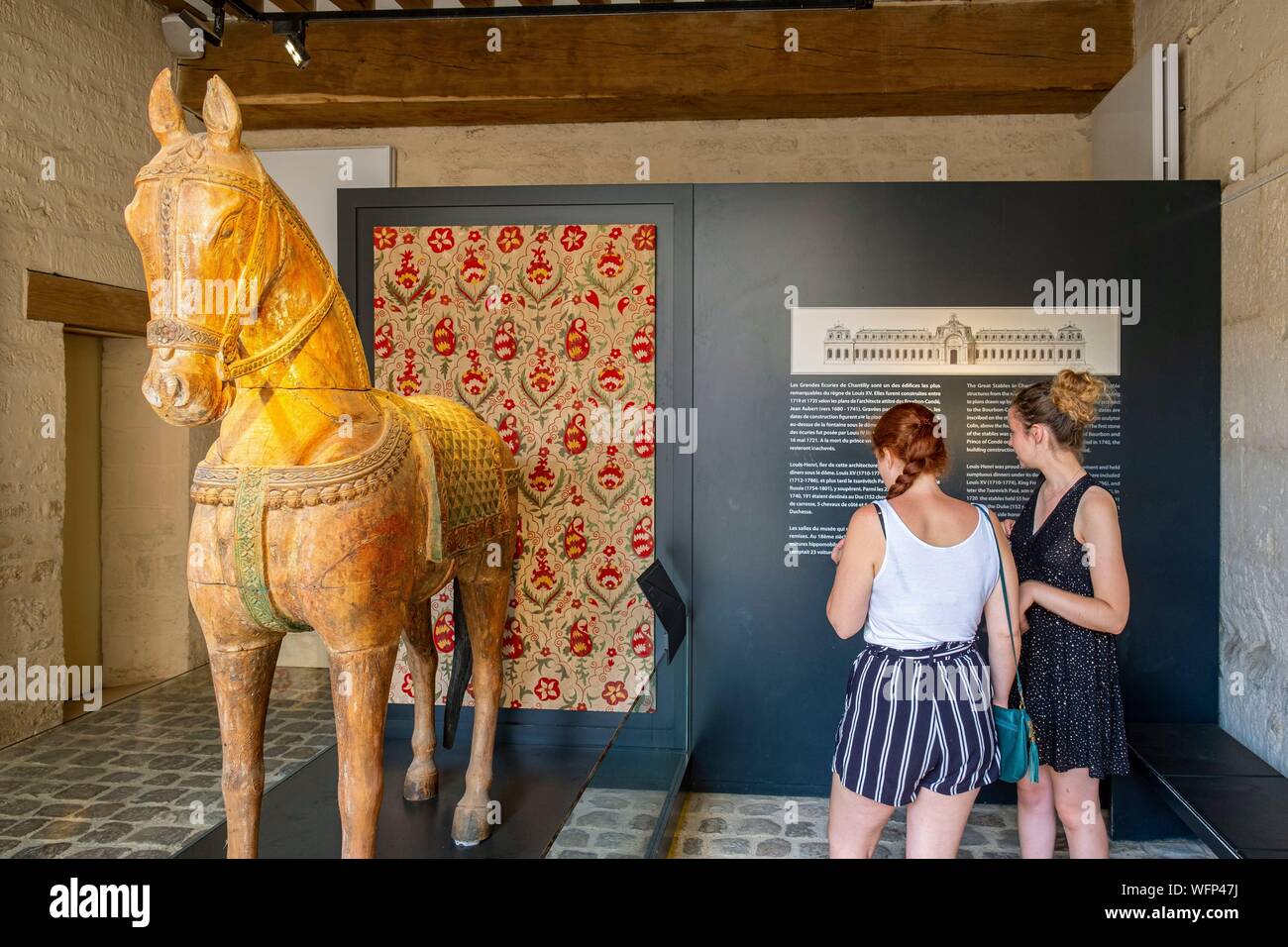France, Oise, Chantilly, Chantilly Castle, the Great Stables, the Horse ...