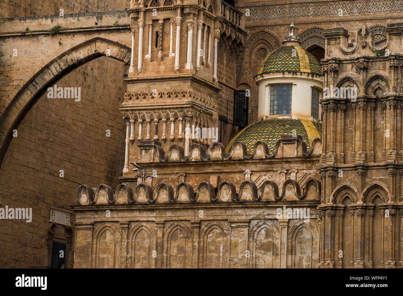Italy, Sicily, Palermo, 12th century Roman Catholic cathedral ...