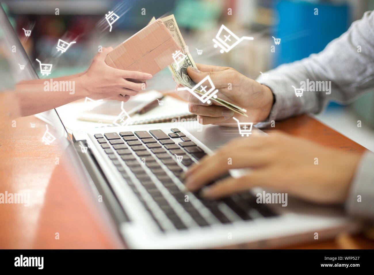 Hand Coming Out Of Computer High Resolution Stock Photography and ...