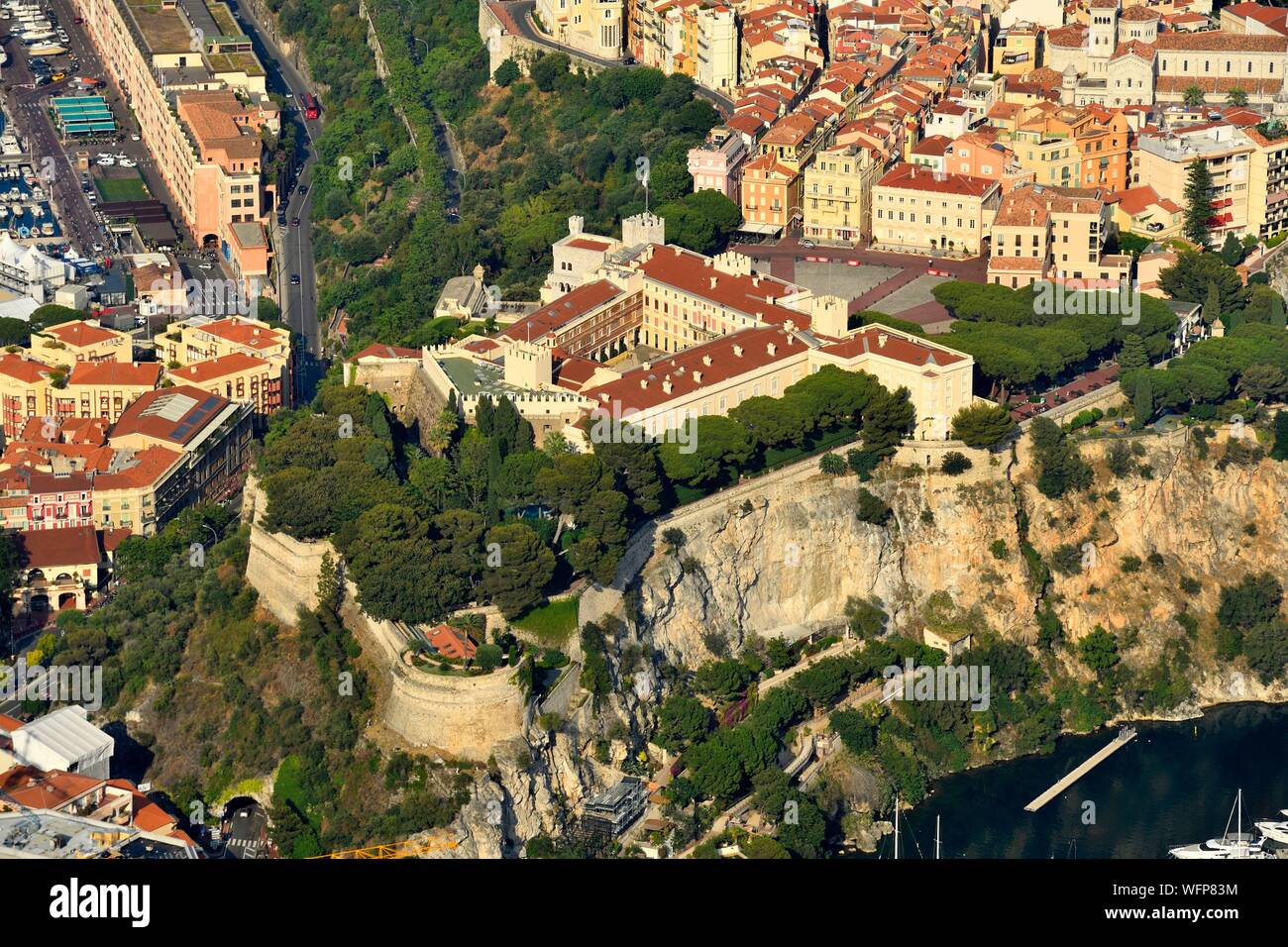 Rock of monaco prince's palace hi-res stock photography and images - Alamy