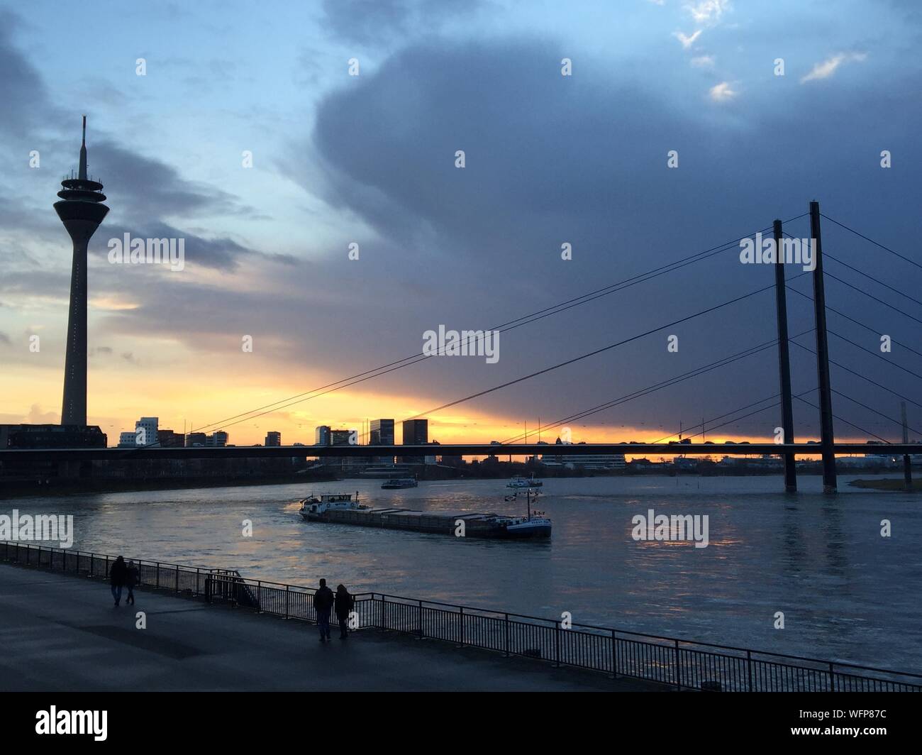 Rheinturm tower hi-res stock photography and images - Alamy