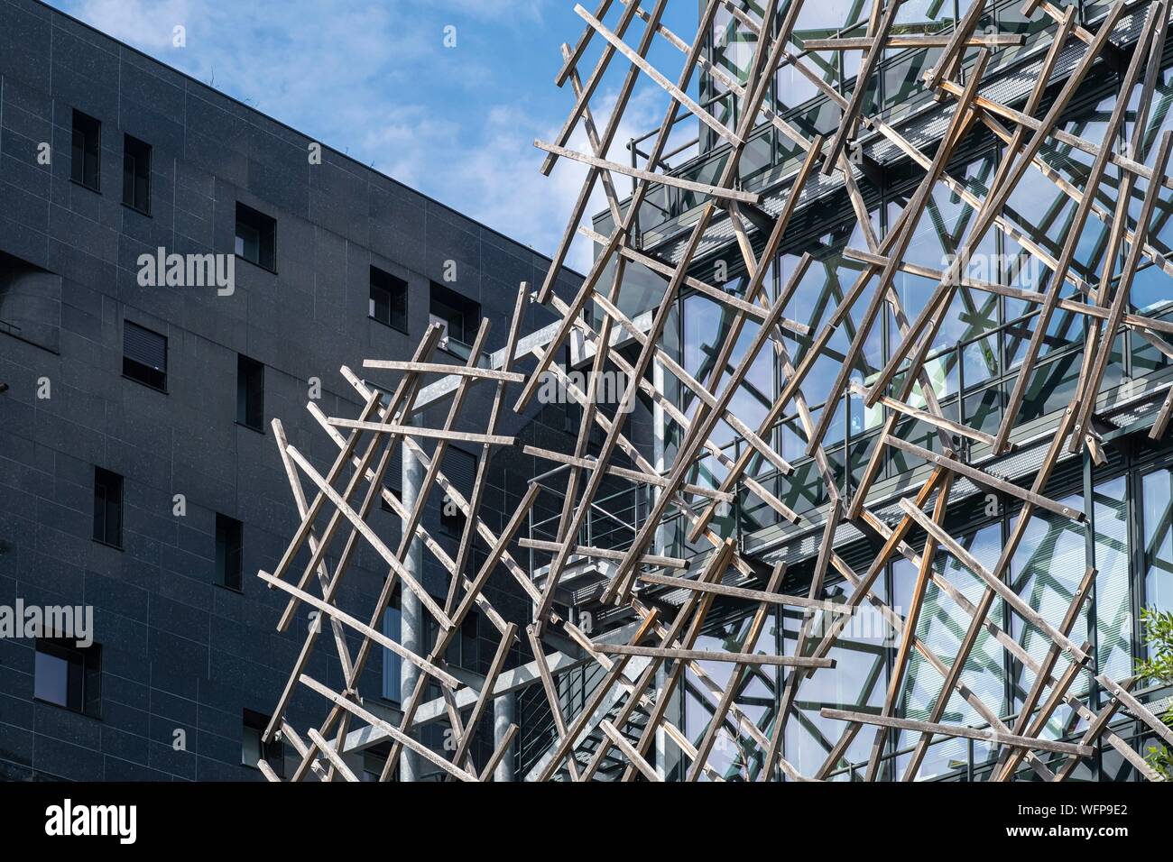 France, Paris, Paris Rive Gauche district, T8 - Le Nid building, office ...