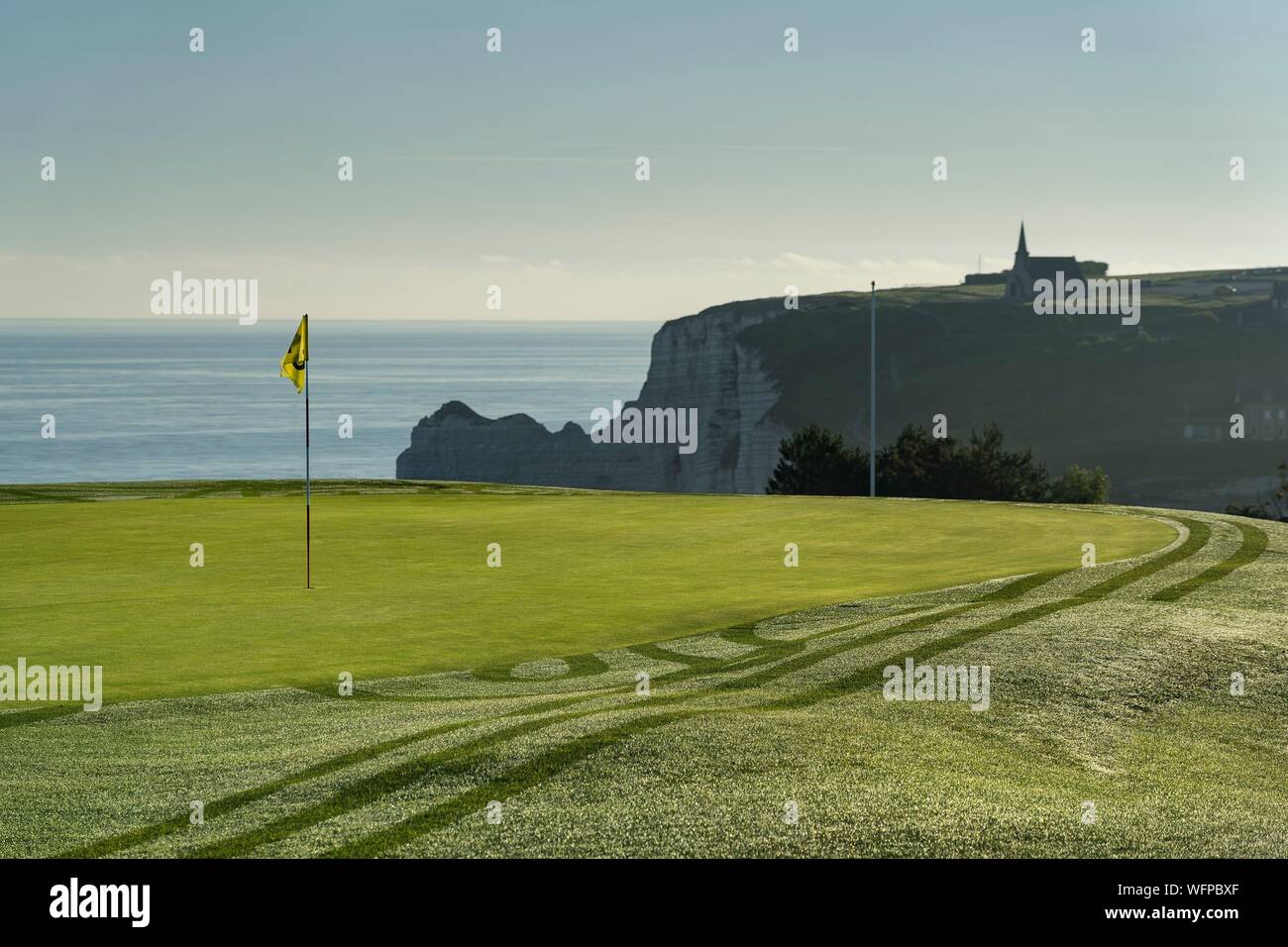 Golf course etretat normandy france hi-res stock photography and images ...